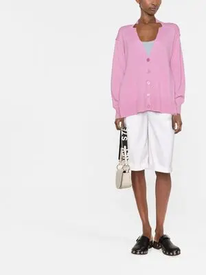 Stella McCartney Notched-detail Oversized Cardigan
