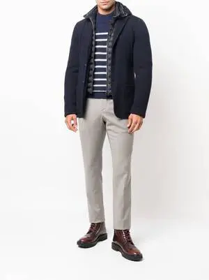 MOORER Padded Jacket - Blue