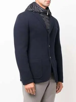 MOORER Padded Jacket - Blue