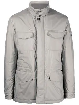 MOORER Long-sleeve Padded Jacket - Grey
