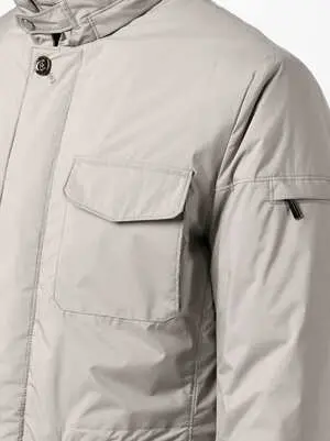 MOORER Long-sleeve Padded Jacket - Grey