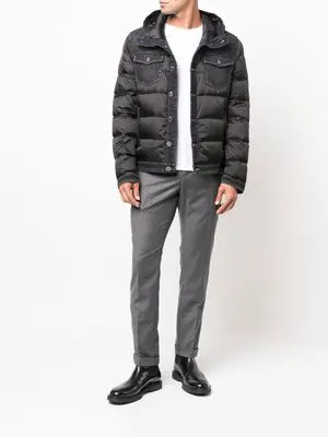 MOORER Button-up Padded Jacket
