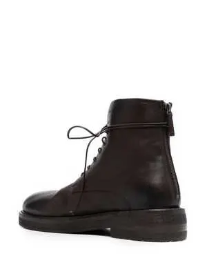 Marsèll Parrucca Leather Combat Boots - Brown