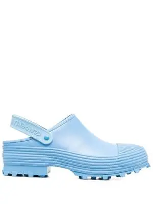 Camper Leather Slip-on Clogs - Blue