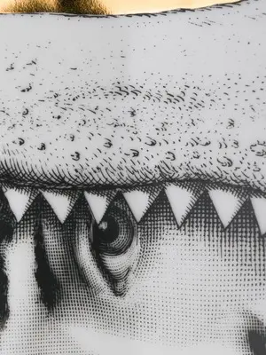 FORNASETTI Crocodile Portrait Plate