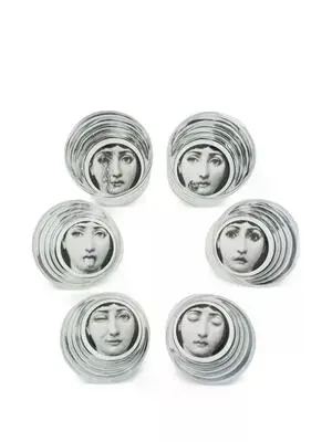 FORNASETTI Face Print Tumblers - White