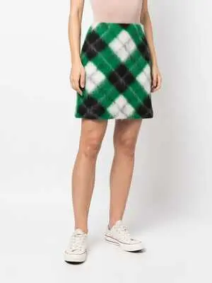 Opening Ceremony Check-print Mini Skirt