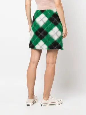 Opening Ceremony Check-print Mini Skirt