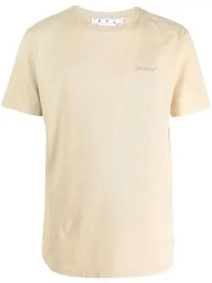 Off-White Logo-print Short-sleeve T-shirt - Neutrals
