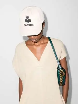Isabel Marant Étoile Tyron Logo-embroidered Baseball Cap - Neutrals