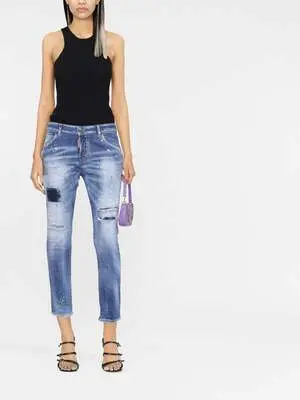 Dsquared2 Low-rise Cropped Jeans