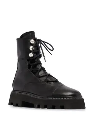 NICHOLAS KIRKWOOD Pearlogy Combat Boots