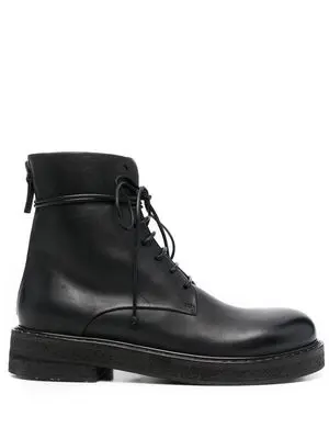Marsèll Parruca Leather Combat Boots - Black