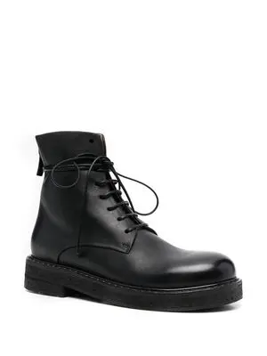 Marsèll Parruca Leather Combat Boots - Black