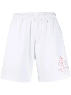 SPORTY & RICH Logo-print Shorts