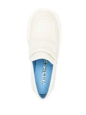 Camper Padded Leather Loafers - White
