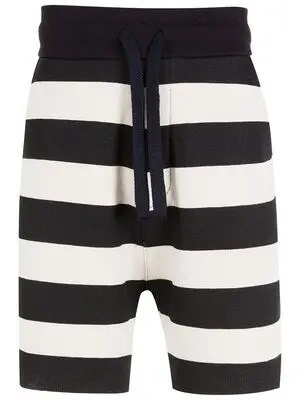 OSKLEN Striped Track Shorts - Black