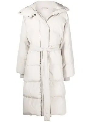 Stella McCartney Funnel-neck Long Puffer Coat