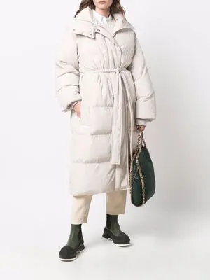Stella McCartney Funnel-neck Long Puffer Coat