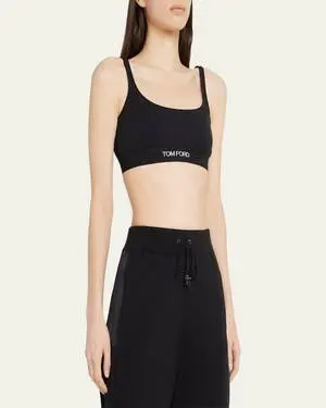 TOM FORD Logo Band Jersey Bralette