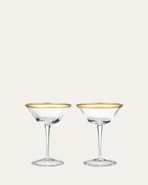 Aerin Sophia Coupe Glasses - Clear