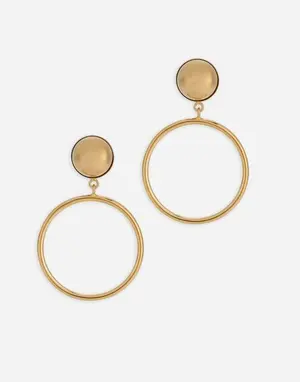 Dolce & Gabbana Hoop Drop Earrings