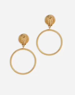 Dolce & Gabbana Hoop Drop Earrings