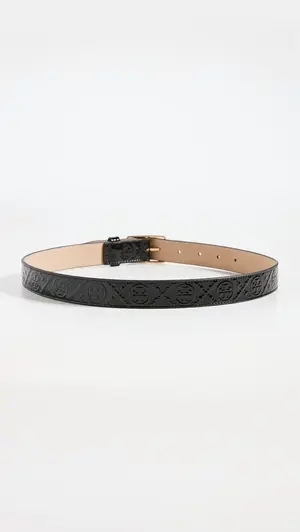 Tory Burch T Monogram Patent Belt