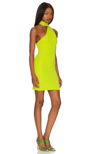 Nbd Gia Mini Dress In Green In Acid Green - 36% Off | Editorialist