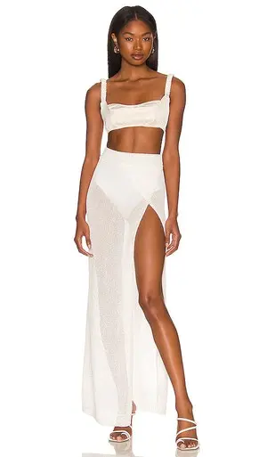 Superdown Keva Wrap Maxi Skirt