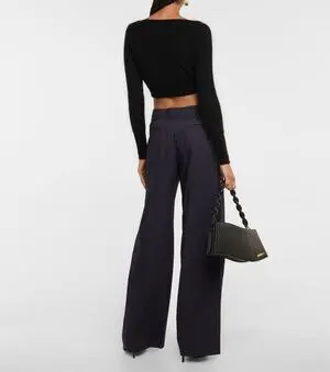 Jacquemus Le Cardigan Alzou Cropped Cardigan - Black