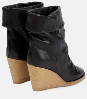 Isabel Marant Étoile Totam Wedge Leather Ankle Boots