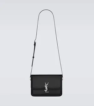Saint Laurent Solferino Medium Leather Crossbody Bag - Black