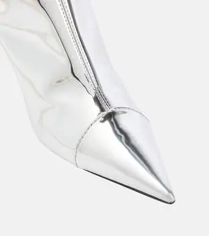 Alexandre Vauthier Alex 105 Metallic Knee-high Boots - Silver