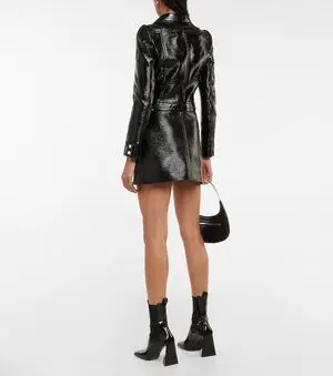 COURREGES Courrèges Reedition Cropped Vinyl Jacket