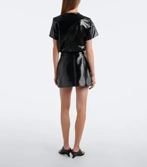 COURREGES Courrèges Logo Miniskirt - Black