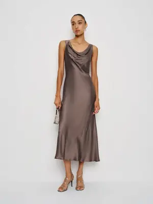 REFORMATION Bryn Silk Midi Dress