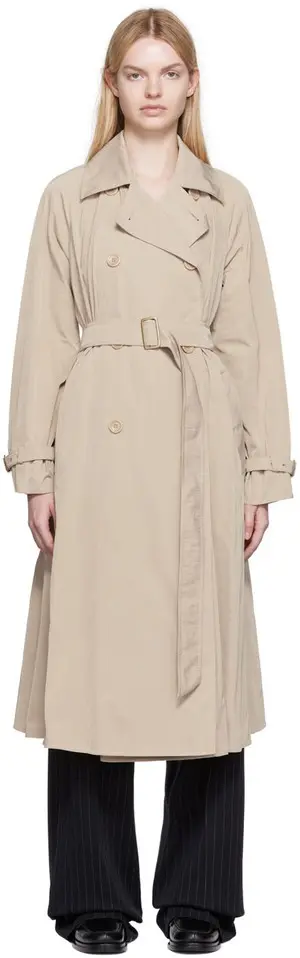 Max Mara Max Mara Beige Efedra Trench Coat 004 Sand