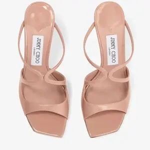 JIMMY CHOO Anise 95 Patent Leather Mules - Ballet Pink