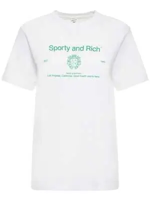 SPORTY & RICH Crest T-shirt - White