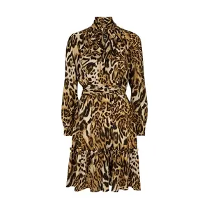 Moschino Print Silk Crepe De Chine Dress