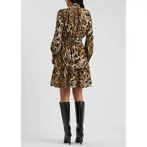 Moschino Print Silk Crepe De Chine Dress