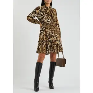 Moschino Print Silk Crepe De Chine Dress