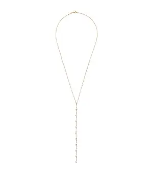 ANITA KO - Anita Ko Diamond And Rose Gold Lariat Necklace