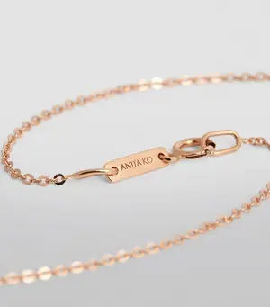 ANITA KO - Anita Ko Diamond And Rose Gold Lariat Necklace
