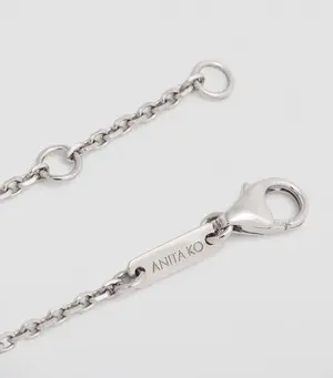 ANITA KO Leaf Motif Diamond Bracelet - White