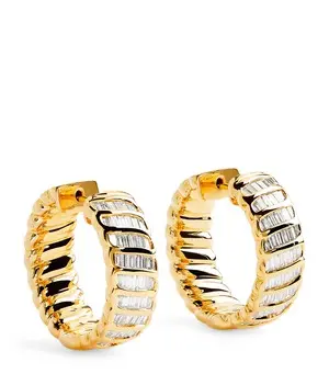 ANITA KO Zoe Diamond Hoop Earrings - Gold