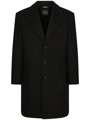 Dolce & Gabbana Single-breasted Wool Coat