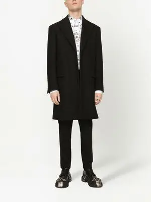 Dolce & Gabbana Single-breasted Wool Coat