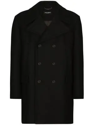 Dolce & Gabbana Double-breasted Wool Pea Coat